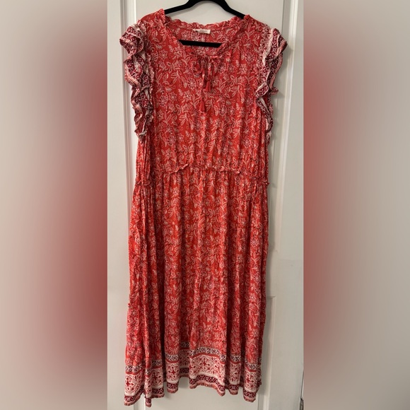 beachlunchlounge | Dresses | Ad3 Beach Lunch Lounge Orange White Boho ...